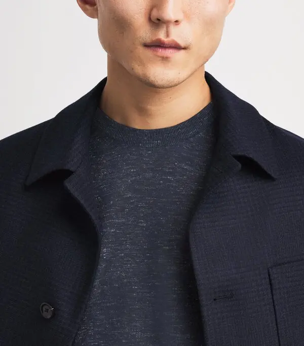 Paul & Shark Silk-cashmere-linen T-shirt