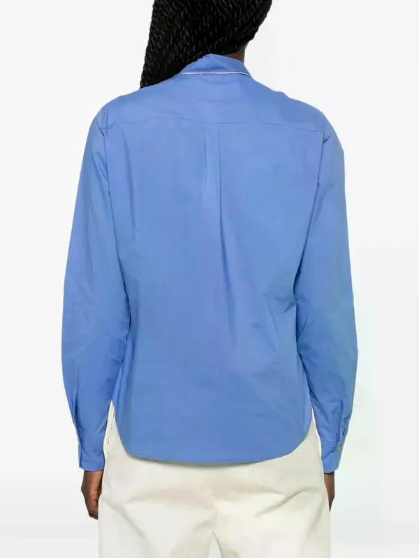 FORTE_FORTE Piped Trim Long Sleeve Shirt