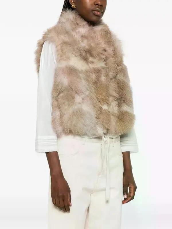 FORTE_FORTE Faux Fur Gilet