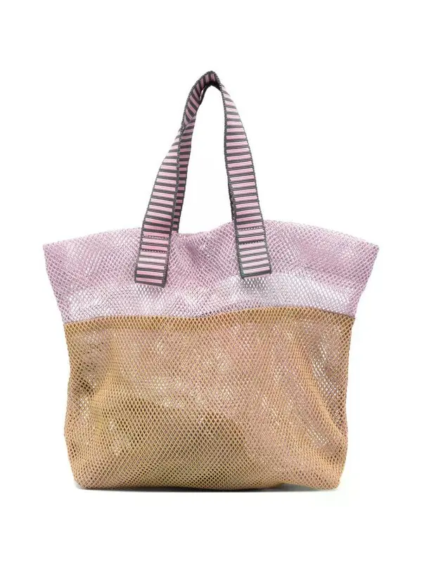 ÉPICE Colour-block Mesh Tote Bag