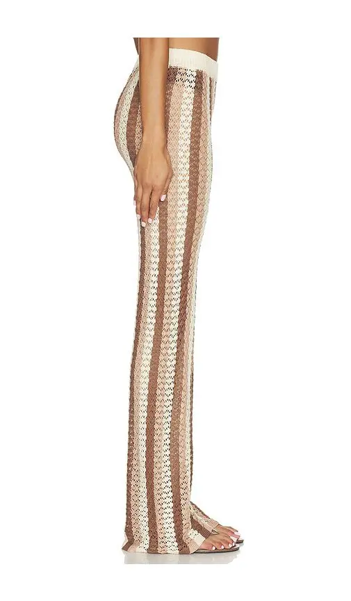 Superdown Francie Crochet Flare Trousers