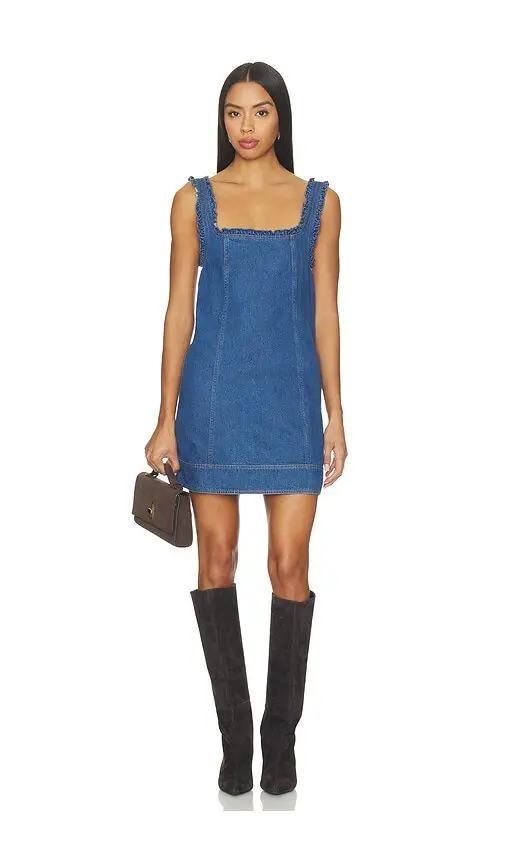 Tularosa Oaklynn Denim Mini Dress - Blue