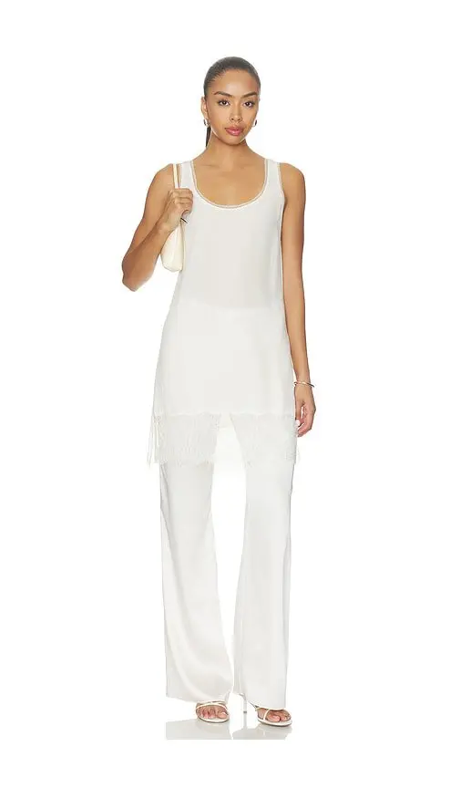 EAVES Fabienne Tunic With Lace Trim