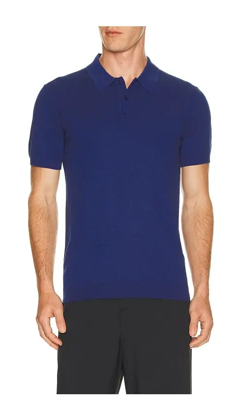 J. Lindeberg Ridge Knitted Polo In . Also - Blue
