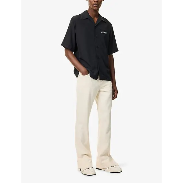 Amiri Logo-embroidery Camp Woven Shirt