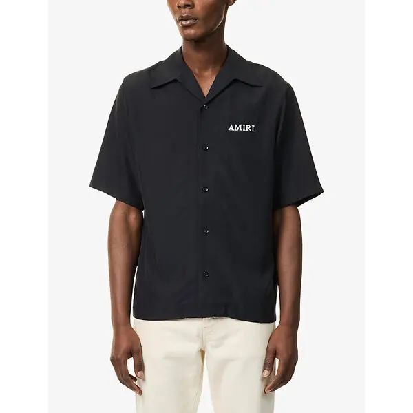 Amiri Logo-embroidery Camp Woven Shirt