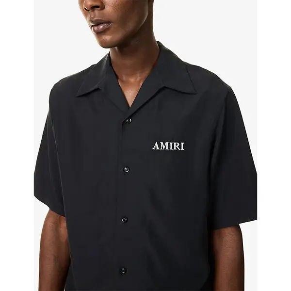 Amiri Logo-embroidery Camp Woven Shirt