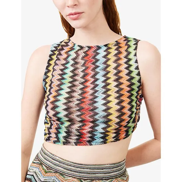 Missoni Zig-zag Sleeveless Knitted Top
