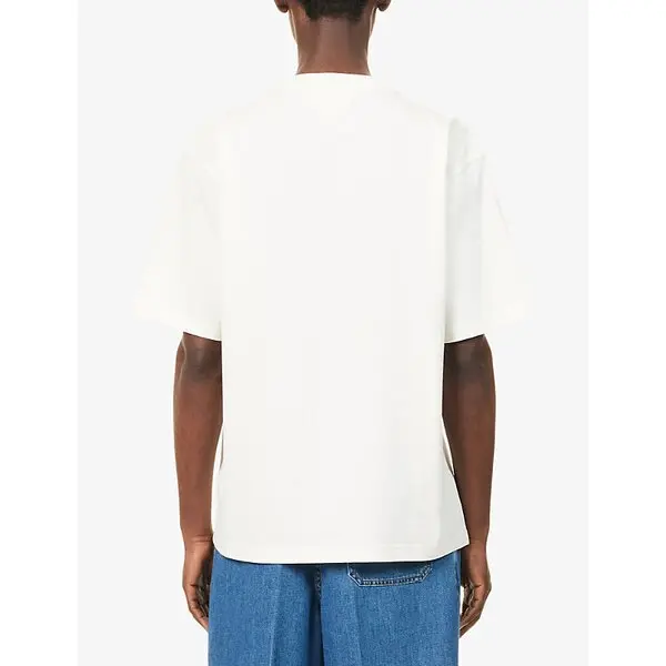 Bottega Veneta Leather Pocket Cotton Jersey T-shirt