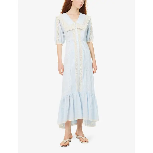 Rixo Edina Mira Cotton Midi Dress
