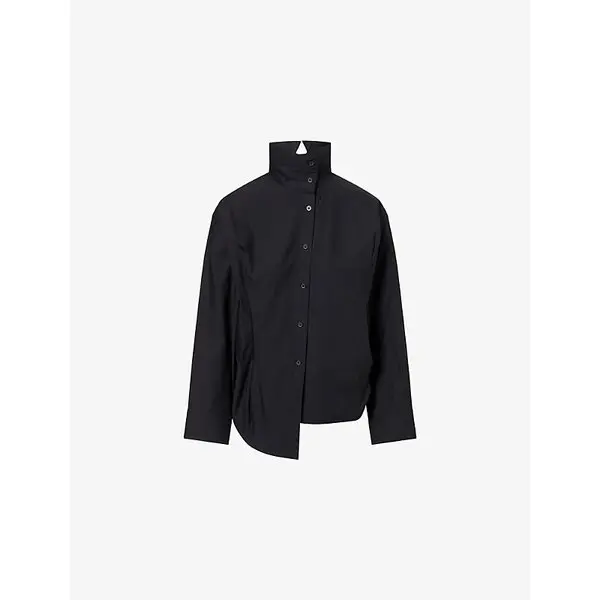Issey Miyake Twisted Drape Cotton-blend Shirt