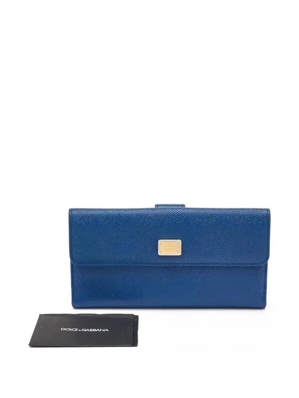 Dolce & Gabbana Logo-plaque Leather Wallet