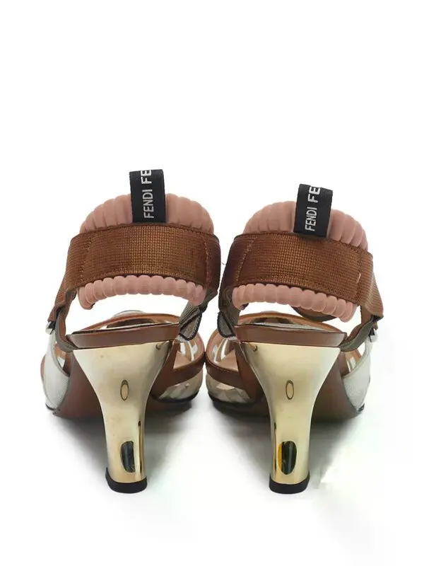 Fendi Colibri Logo-pattern Slingback Pumps