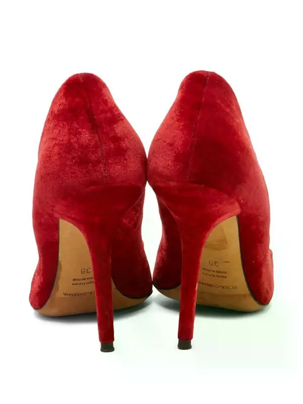 Dolce & Gabbana Taormina Crystal-embellished Heeled Pumps - Red
