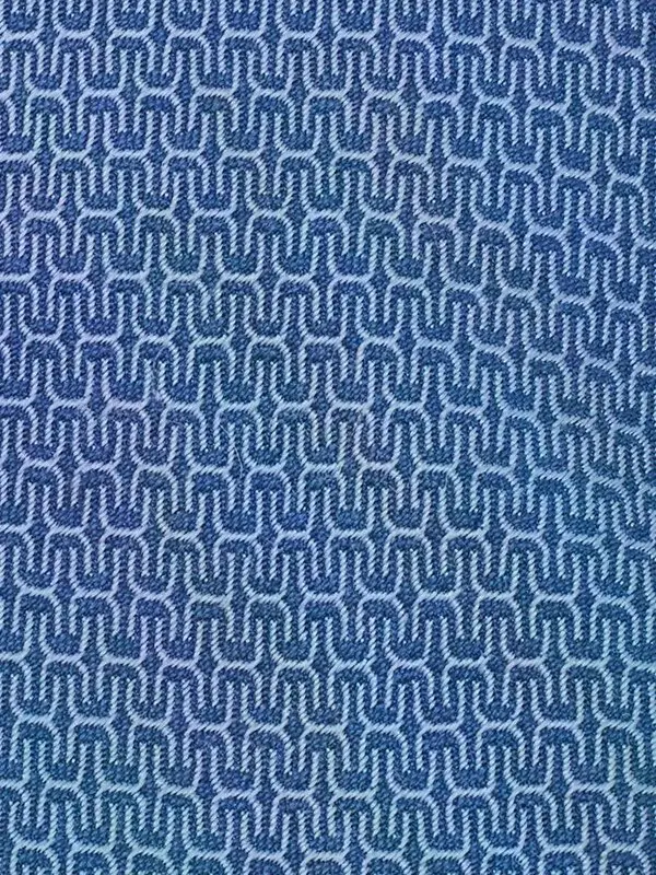 Hermès Printed Silk Neck Tie - Blue