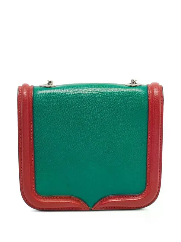 Alexander McQueen Heroine Panelled Crossbody Mini Bag - Green