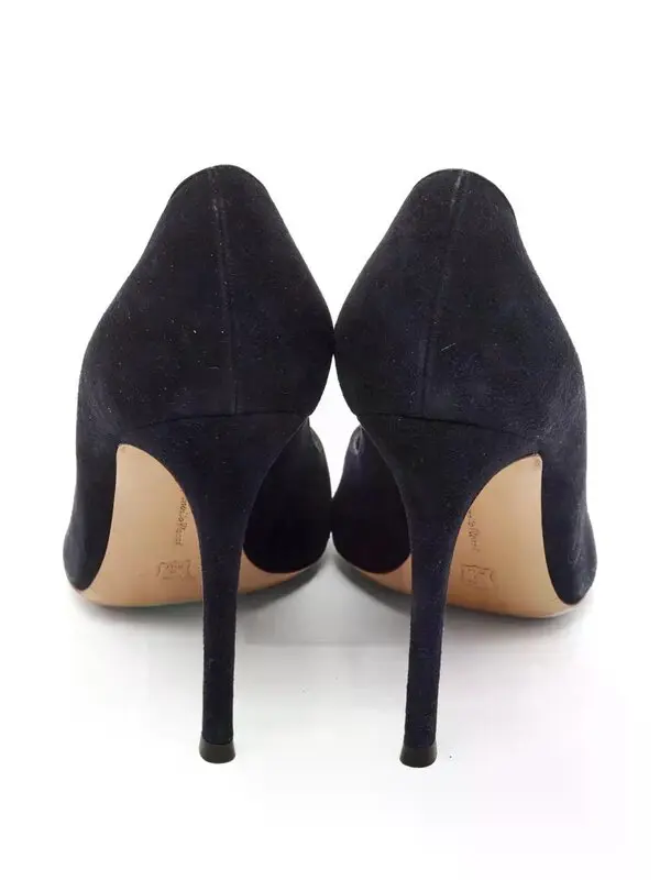 GIANVITO ROSSI Suede Pointed Toe Stiletto Pumps