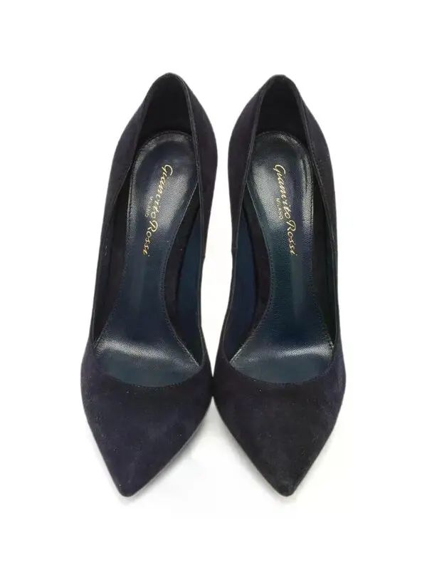 GIANVITO ROSSI Suede Pointed Toe Stiletto Pumps