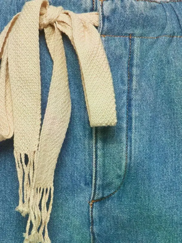 Loewe Tied-waist Wide-leg Jeans