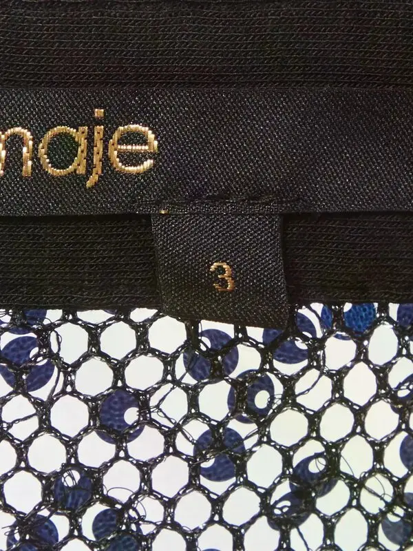 Maje Sequinned Sheer Long-sleeved Shirt