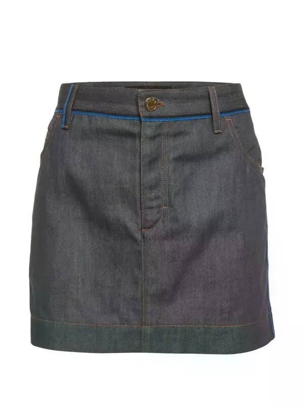 LOUIS VUITTON Contrast Stitch Mini Skirt