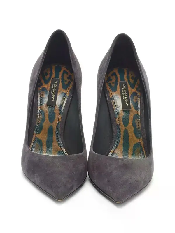 Dolce & Gabbana Suede Pointed Toe Stiletto Pumps