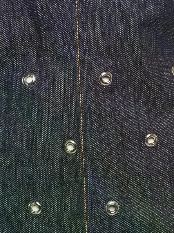 LOUIS VUITTON Corduroy-trimmed Denim Dress