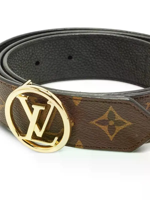 LOUIS VUITTON Monogram Circle Belt - Brown