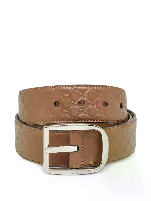 Gucci Microguccissima Belt - Brown