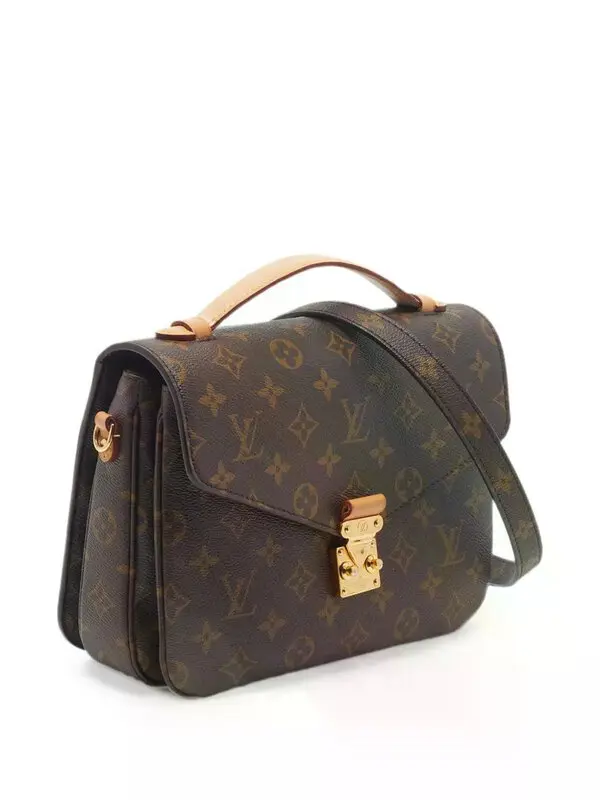 LOUIS VUITTON Monogram Pochette Metis Handbag - Brown