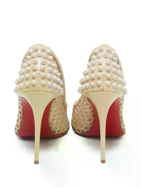 CHRISTIAN LOUBOUTIN Guni Spiked Pumps - Neutrals