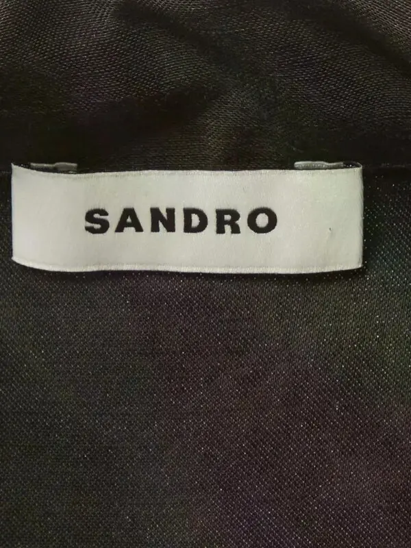 Sandro Asymmetrical V-neck Midi Dress