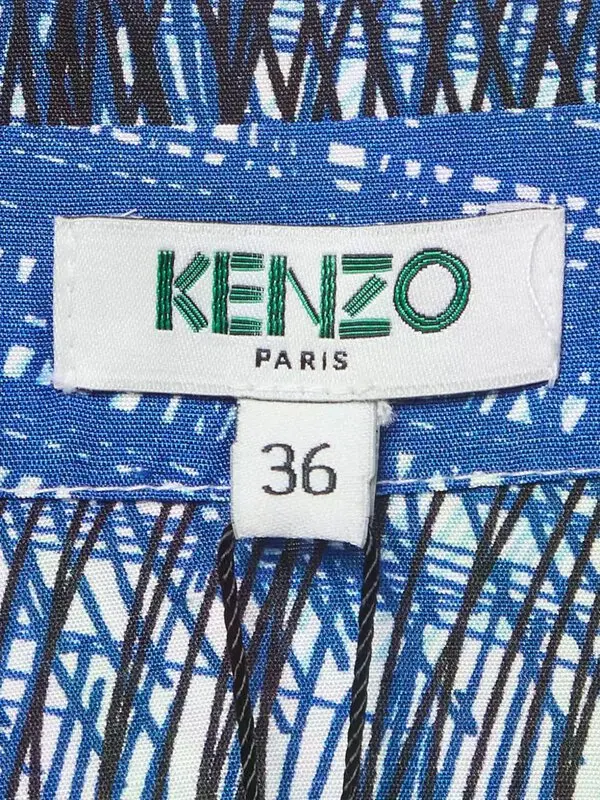 Kenzo Abstract Print Mini Shirt Dress