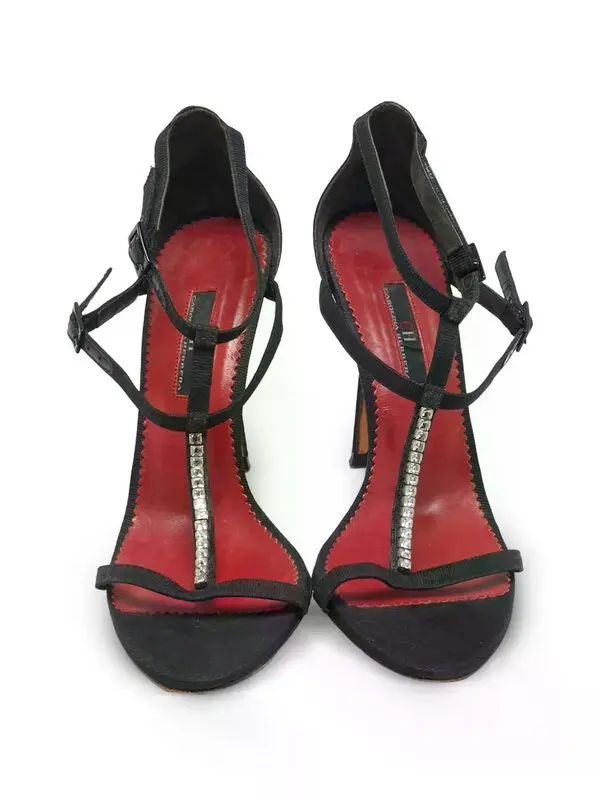 Carolina Herrera Embellished Ankle Strap Stiletto Sandals