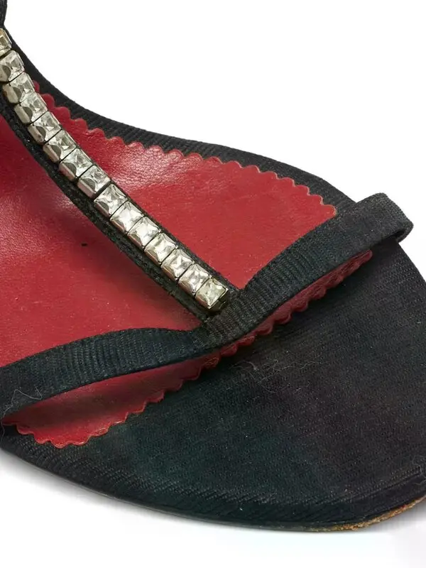 Carolina Herrera Embellished Ankle Strap Stiletto Sandals