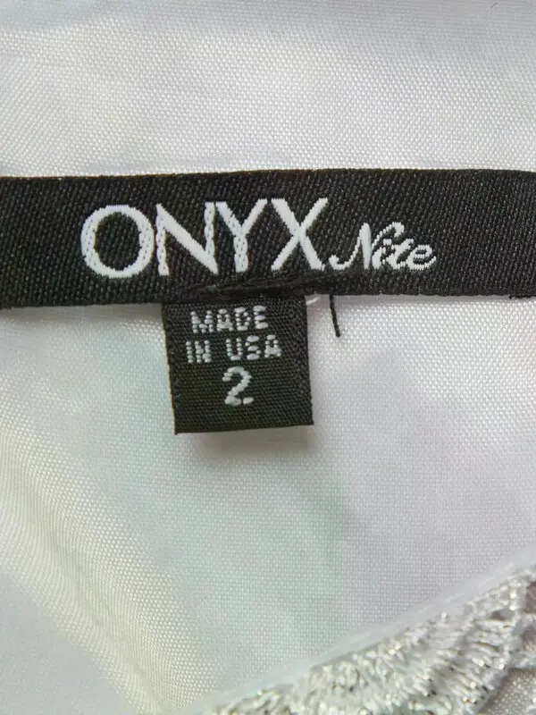 ONYX NITE Guipure-lace Mini Dress