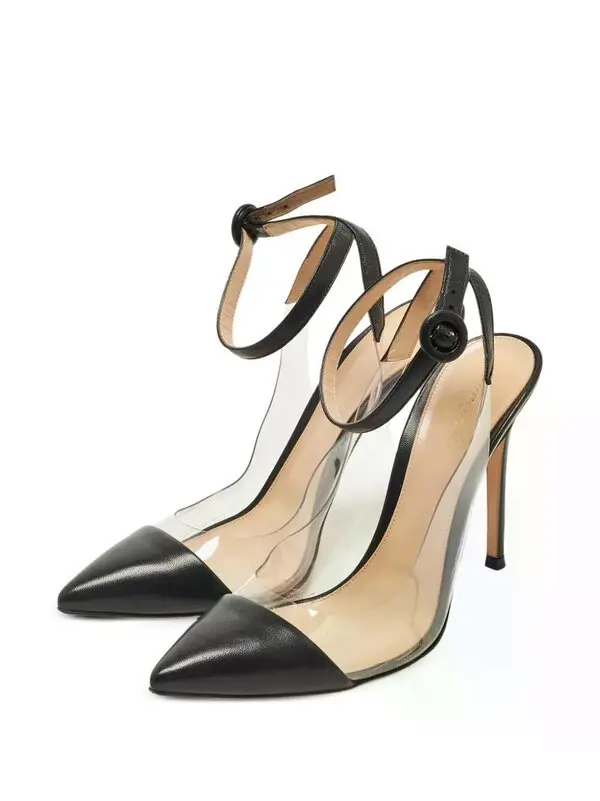 GIANVITO ROSSI Anise Ankle-strap Stiletto Pumps - Black