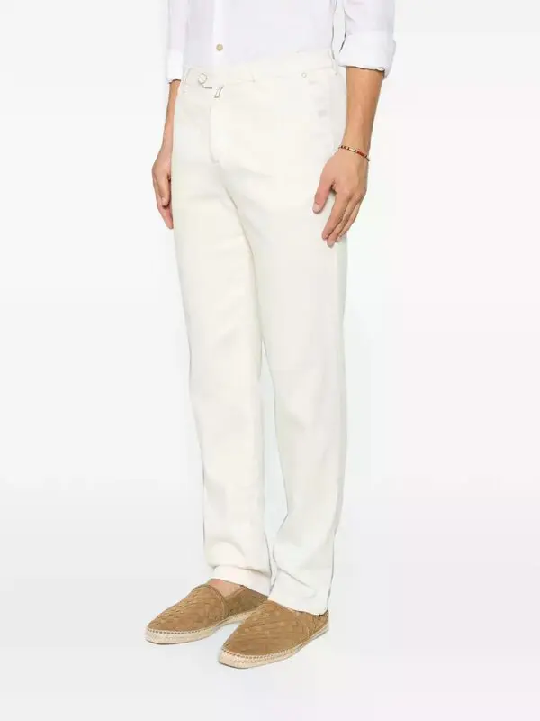 Kiton Logo-patch Button-fastening Trousers