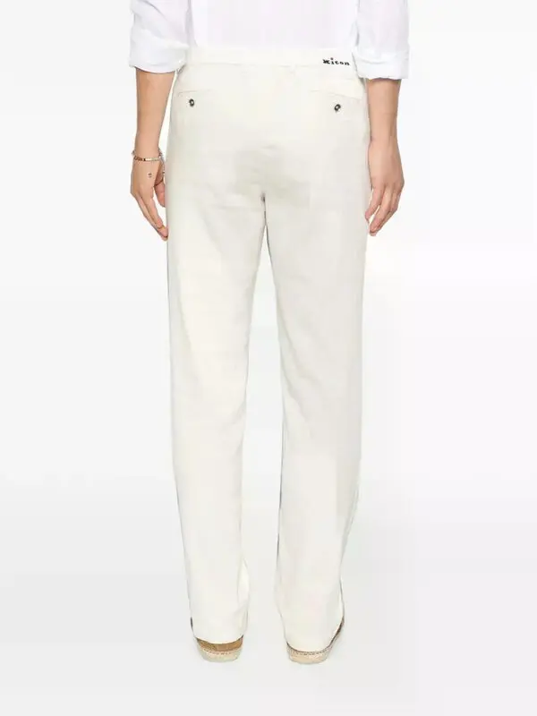 Kiton Logo-patch Button-fastening Trousers
