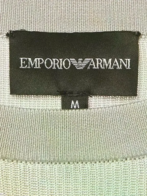 Emporio Armani Logo Jacquard Crew Neck Sweater
