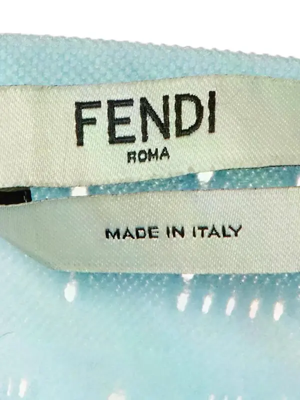 Fendi Mesh Long Sleeve Bodysuit