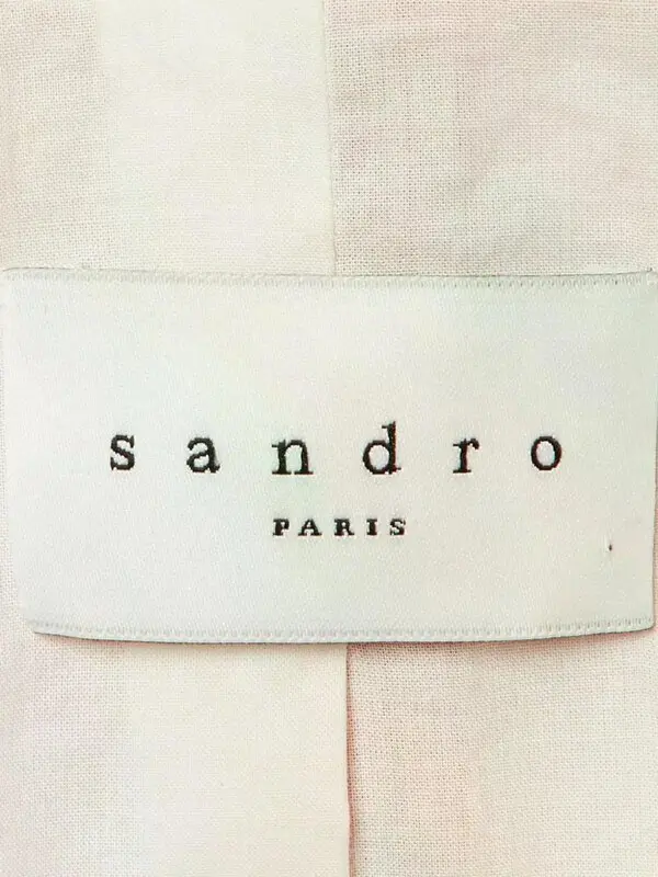 Sandro Zip-front Textured Cotton Jacket
