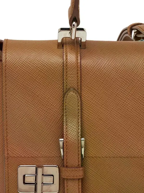Prada Turn-lock Flap Tote Bag