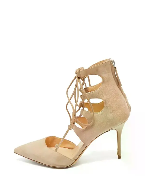 GIUSEPPE ZANOTTI Belgravia Lace-up Pumps - Neutrals
