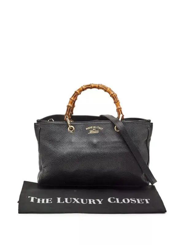 Gucci Bamboo Shopper Tote Bag - Black