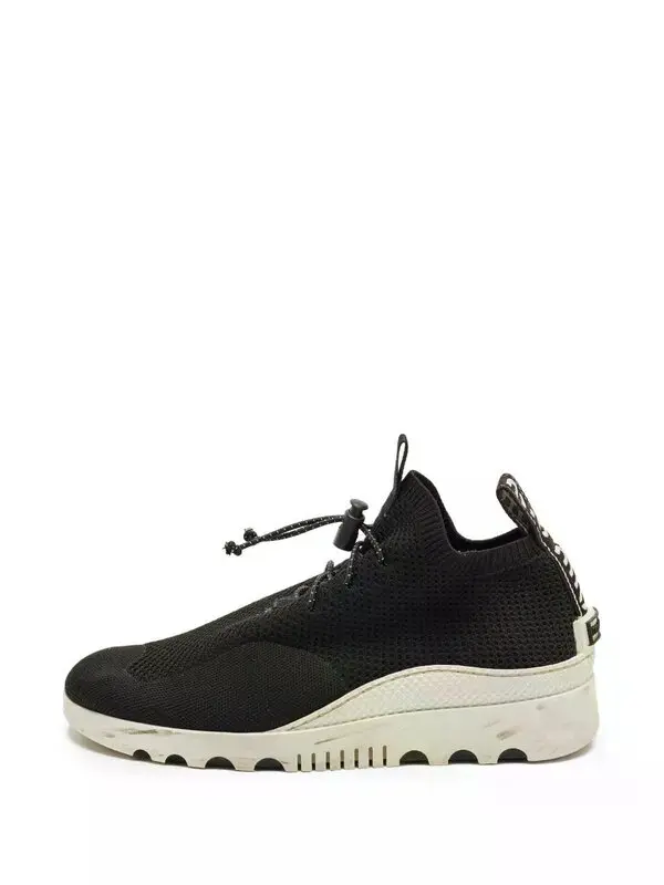 Miu Miu Knit Low-top Sneakers - Black