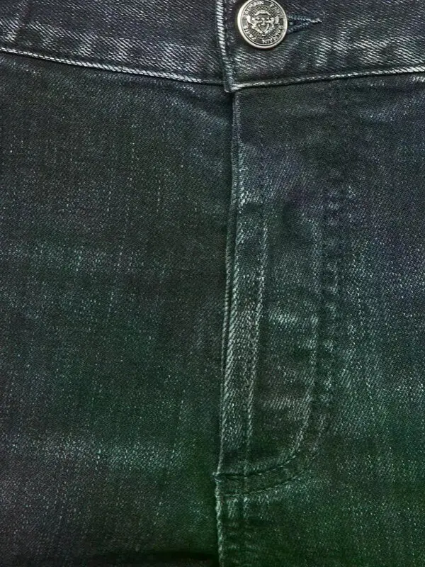Balmain Crystal Embellished Distressed Jeans