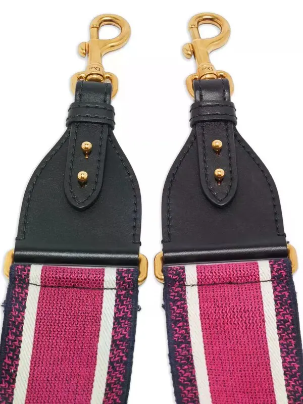 Dior Logo Embroidered Shoulder Strap - Blue