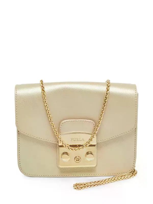 Furla Metropolis Leather Crossbody Bag - Neutrals