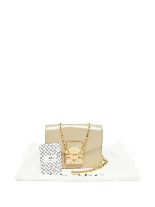 Furla Metropolis Leather Crossbody Bag - Neutrals